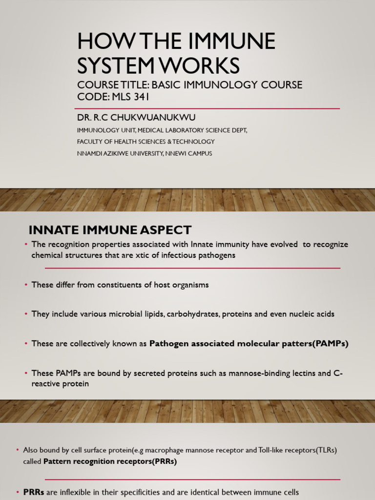 How The Immune System Works Lecture 4 | PDF