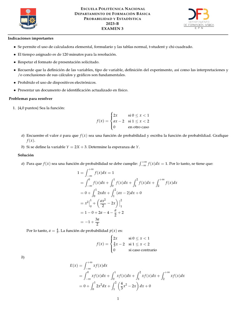 Examen3 Solución | PDF