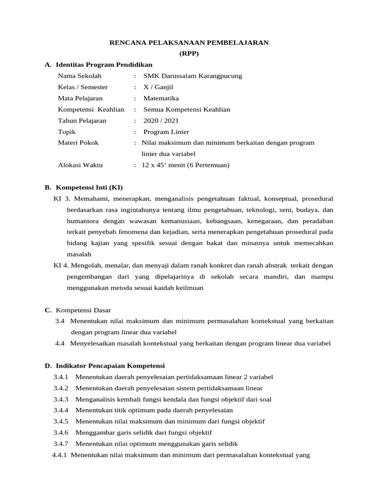RPP Prolin | PDF | Teaching Methods & Materials