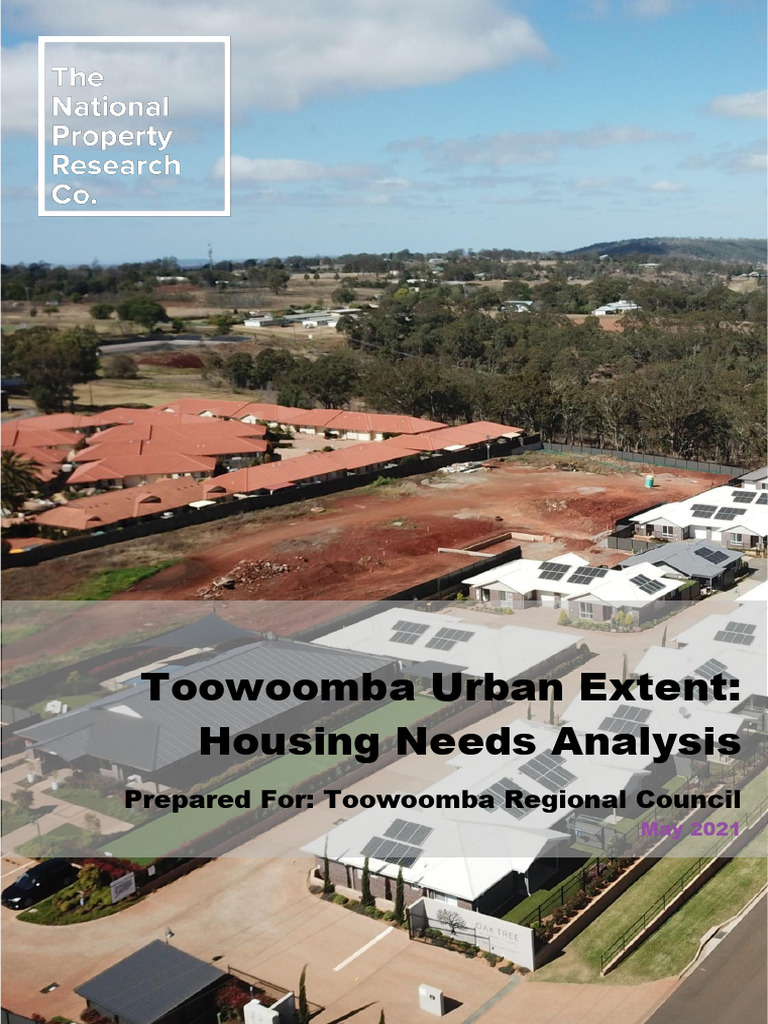 9797352-V1-Toowoomba Urban Extent - Housing Needs Analysis - May 2021 | PDF