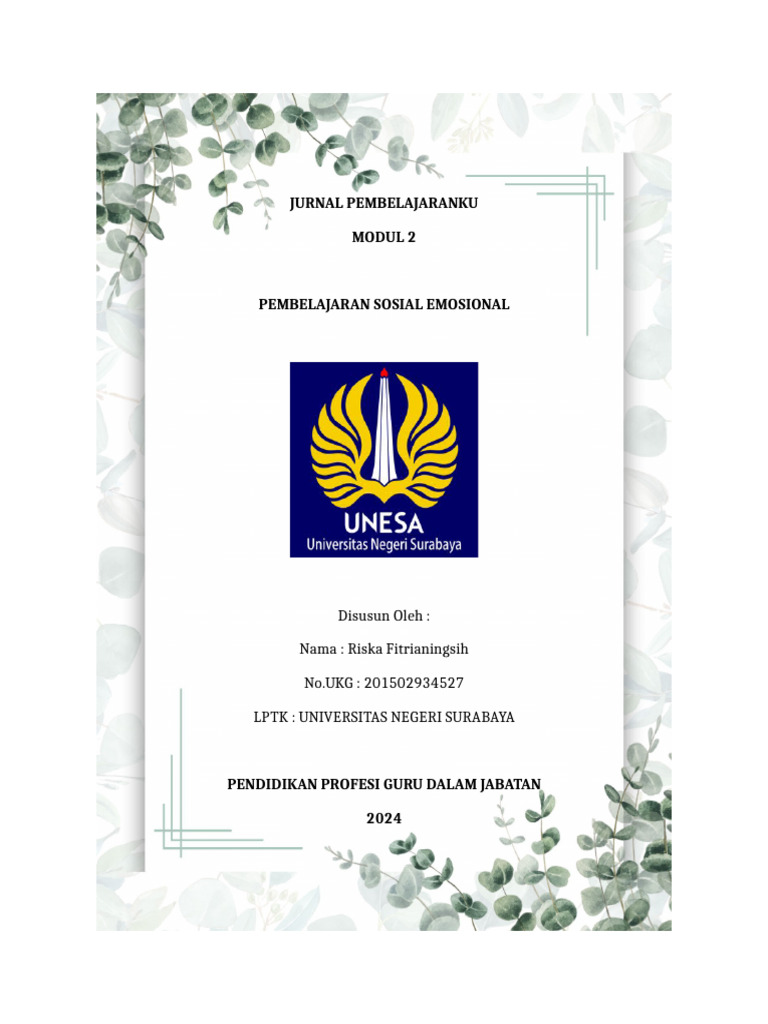Jurnal Pembelajaranku Modul 2 Pse | PDF