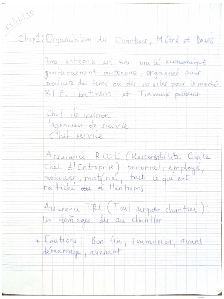 Correction Exos Metre Et Devis | PDF