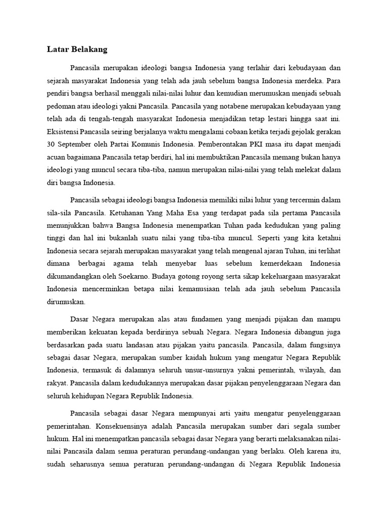 Latar Belakang | PDF