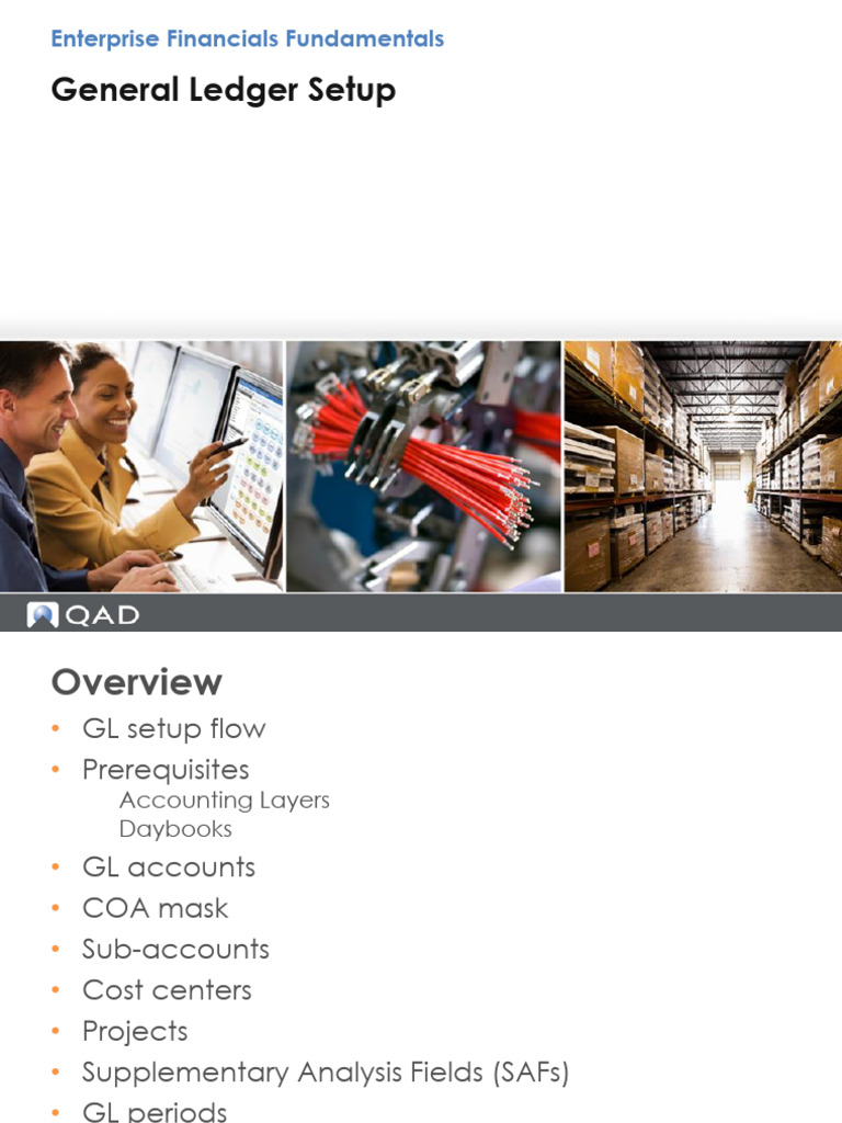 General Ledger Setup QAD | PDF