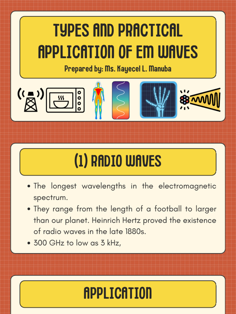 Lesson 2 - Types and Applications of EM Waves | PDF