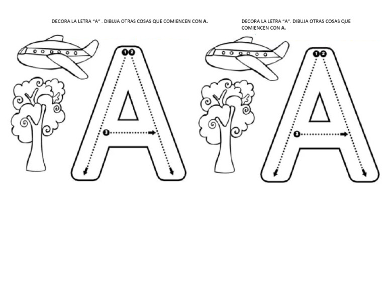 Decora La Letra A | PDF