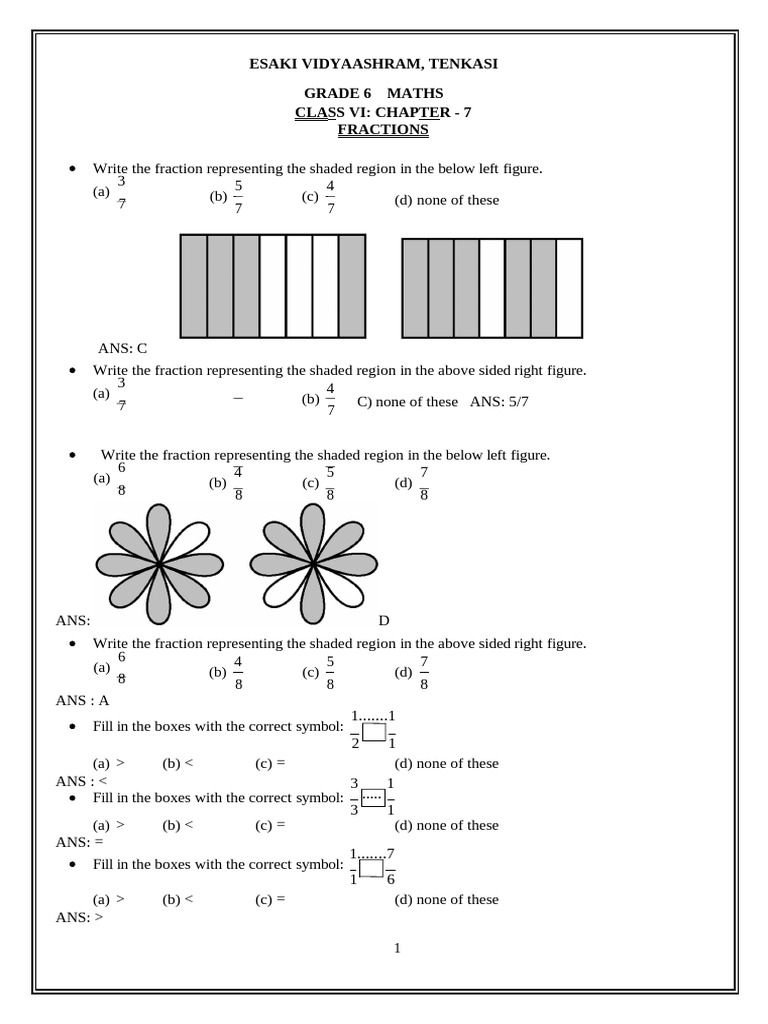 6 T - 2 Math QB | PDF