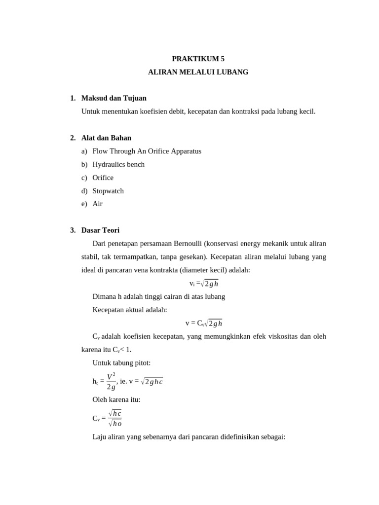 LAPORAN 5 HIDRO (1) | PDF