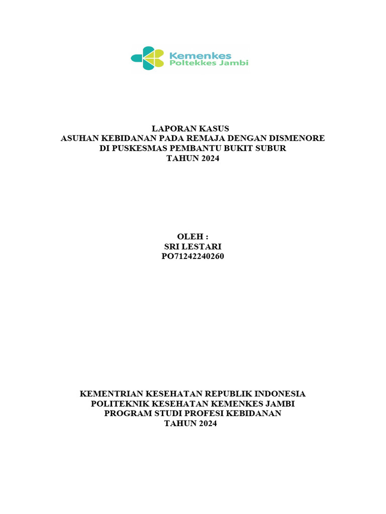 LK Dismenore Sri Lestari | PDF
