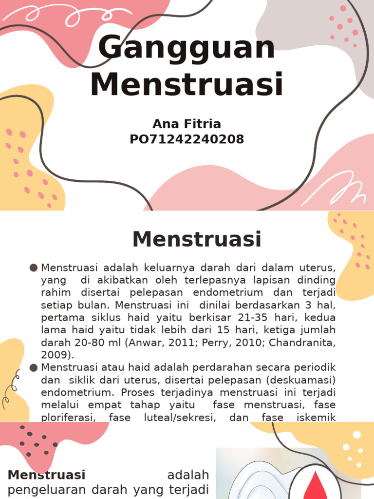 Gangguan Menstruasi | PDF