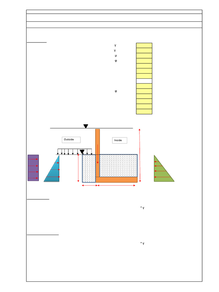 Calculation For Retaining Wall | PDF | Applied And Interdisciplinary ...