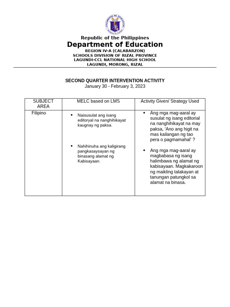 2ND-QUARTER-REMEDIATION-ACTIVITY | PDF