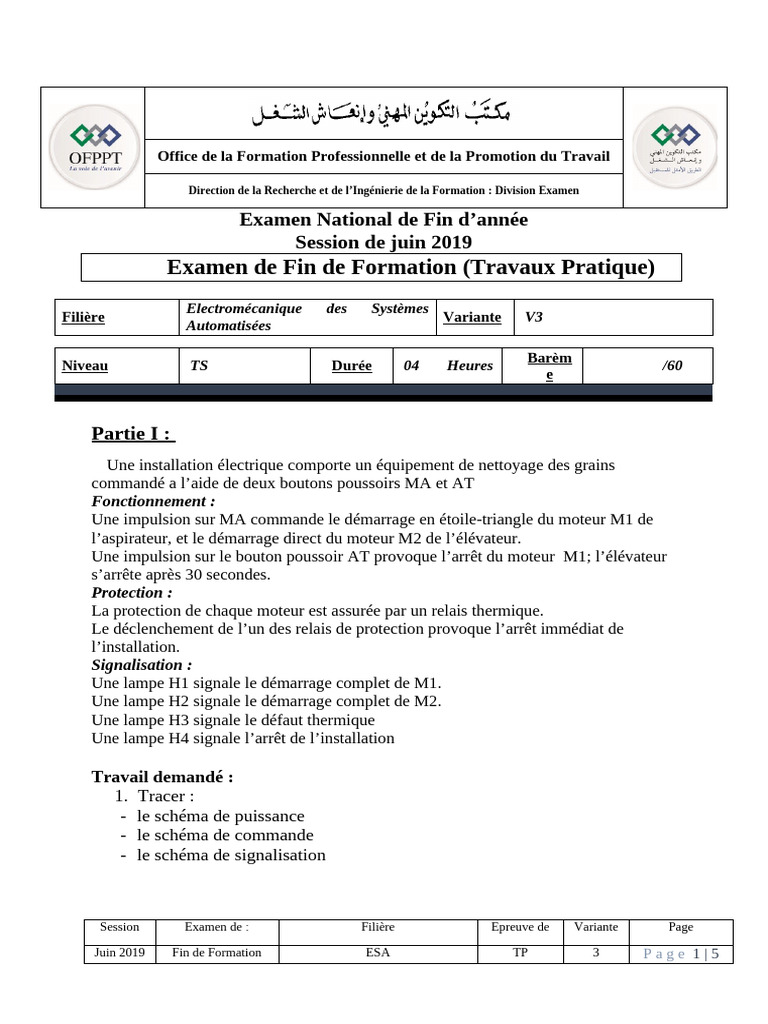 EPREUVE de Fin de Formation ESA TP (v3) | PDF