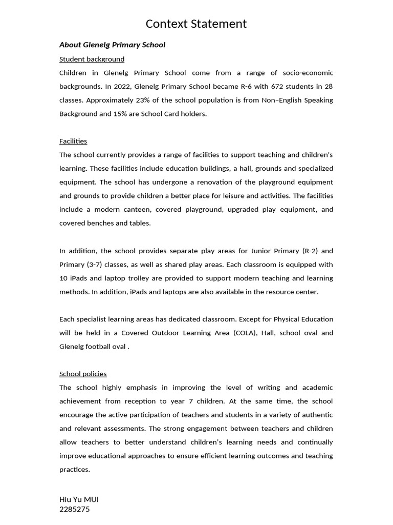 (Done) Context Statement | PDF