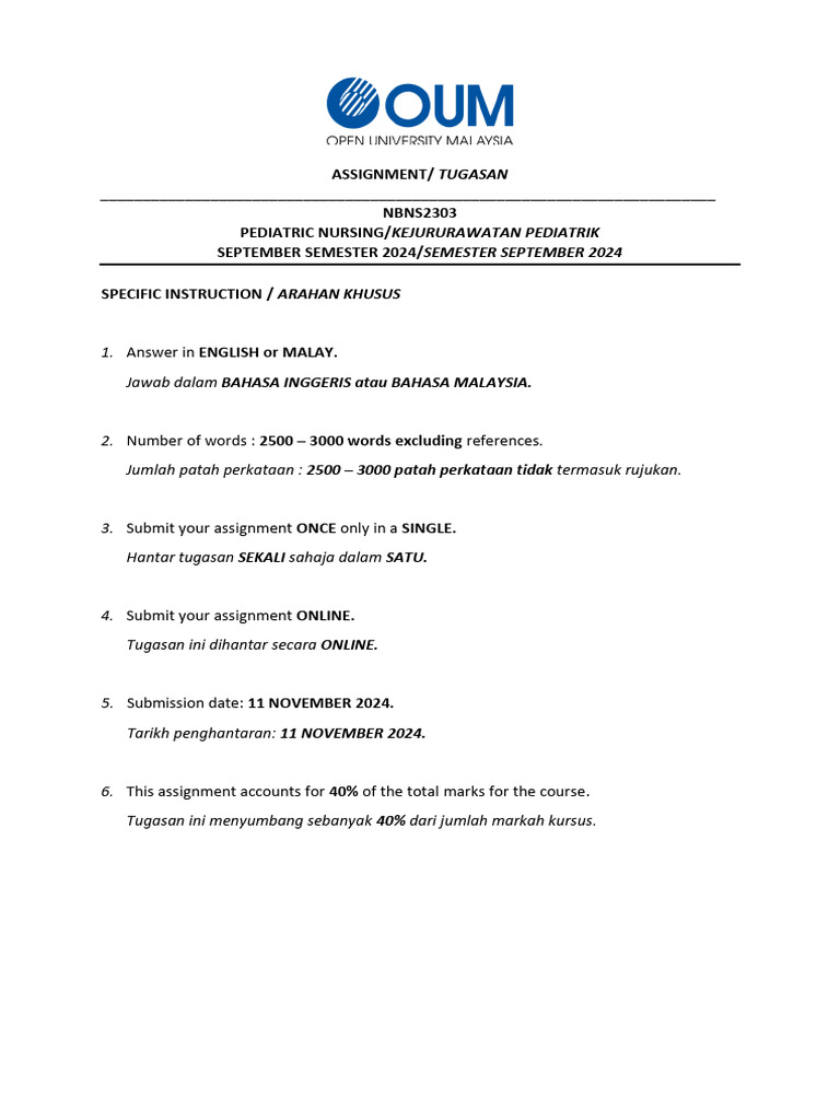 Pediatric Nursing Question | PDF