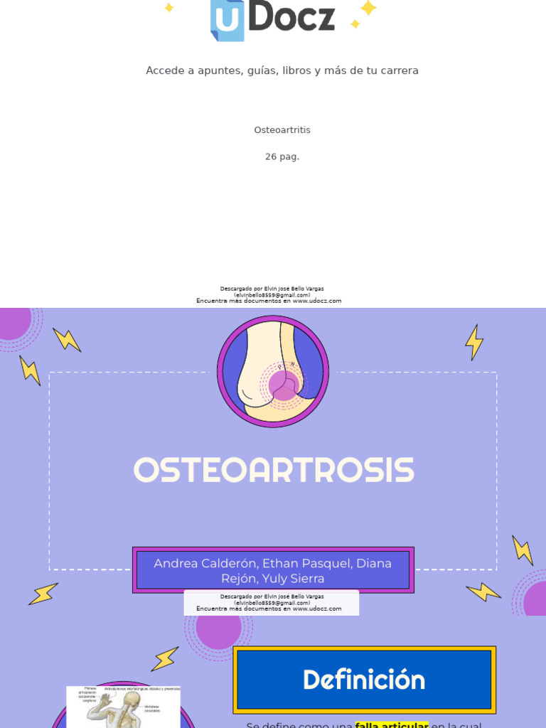 Osteoartrosis | PDF | Osteoartritis | Analgésico