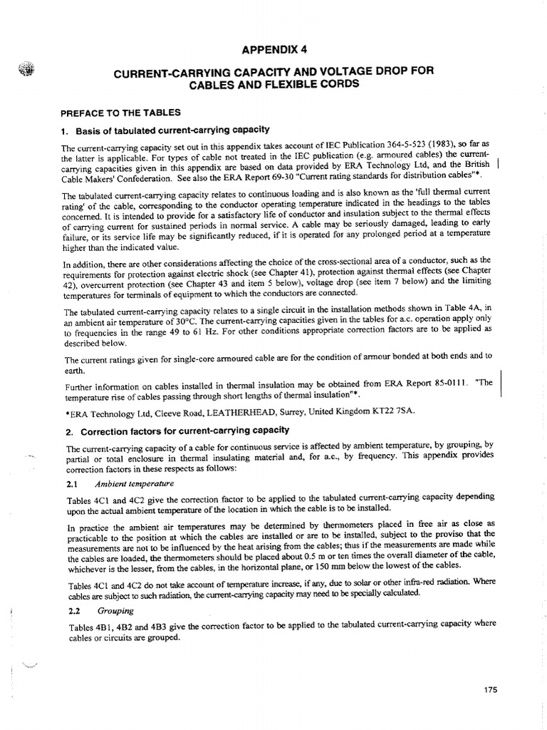 BS 7671 1992 - Appendix 4 & 5 | PDF