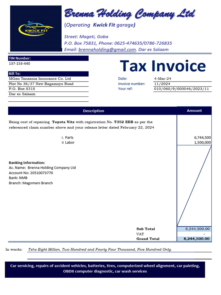 T352 EEB MGEn Jubilee Invoice | PDF