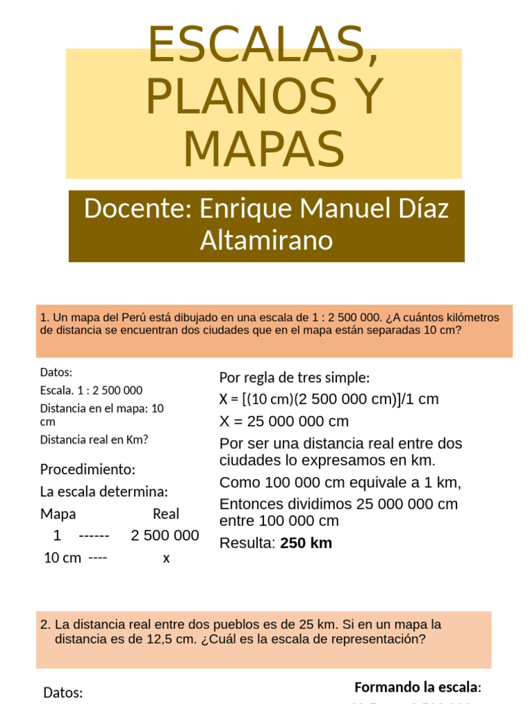 Escalas, Planos y Mapas | PDF