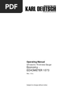 DMS2 GE Instruction Book | PDF | Calibration | Ultrasound