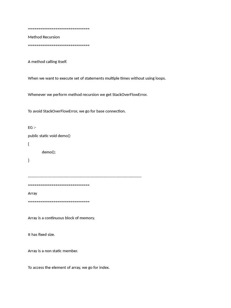 Arrays Java | PDF