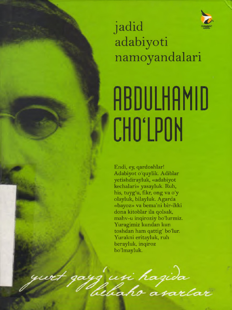 Abdulhamid Chulpon Jadid Adabiyoti Namoyandalari | PDF