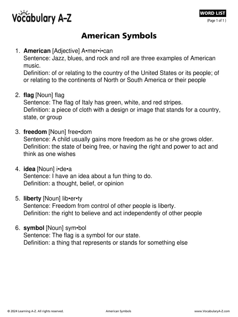 American Symbols | PDF