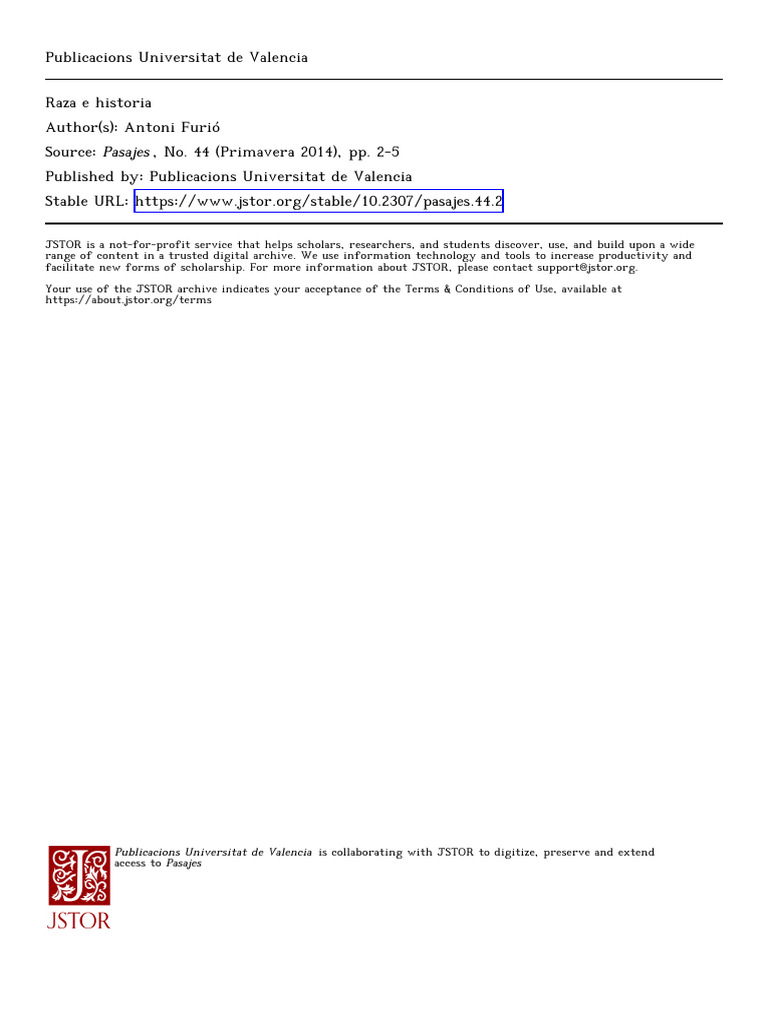 Furi Razaehistoria 2014 | PDF