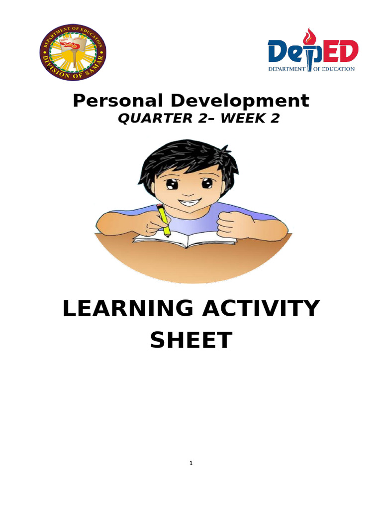 Learner Activity Sheet 2nd Quarter | PDF | Adolescence | Career & Growth
