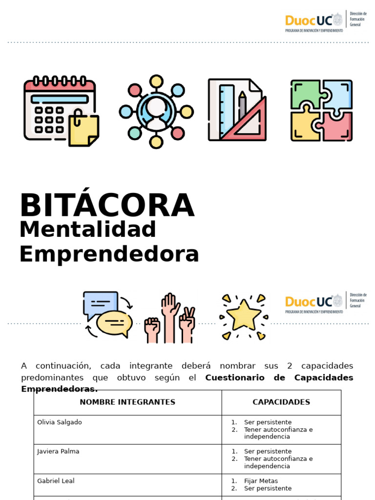 Bitácora EA1 Mentalidad Emprendedora | PDF