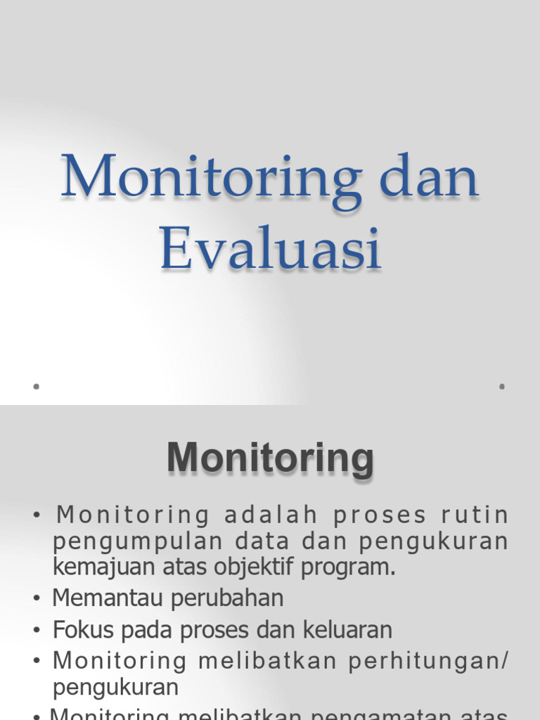 2021 Monitoring Dan Evaluasi | PDF