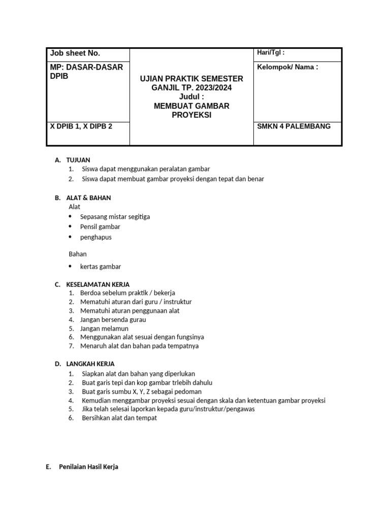 Ujian Praktik Taufik | PDF