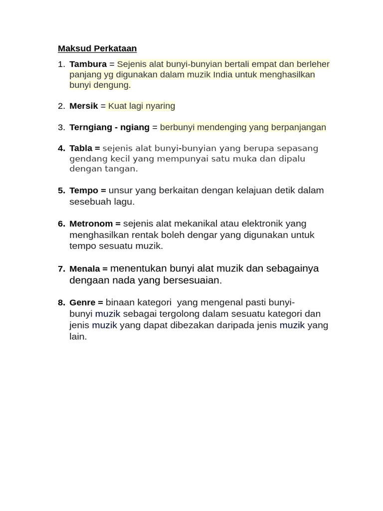 Maksud Perkataan | PDF