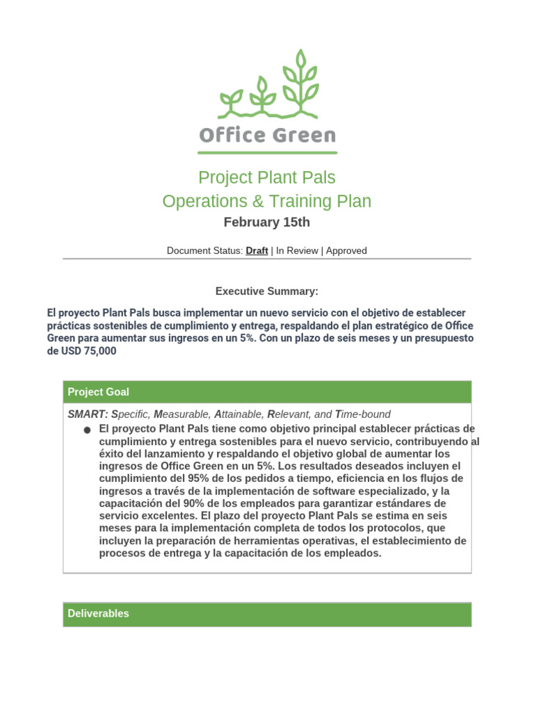 Activity Template_ Project charter | PDF