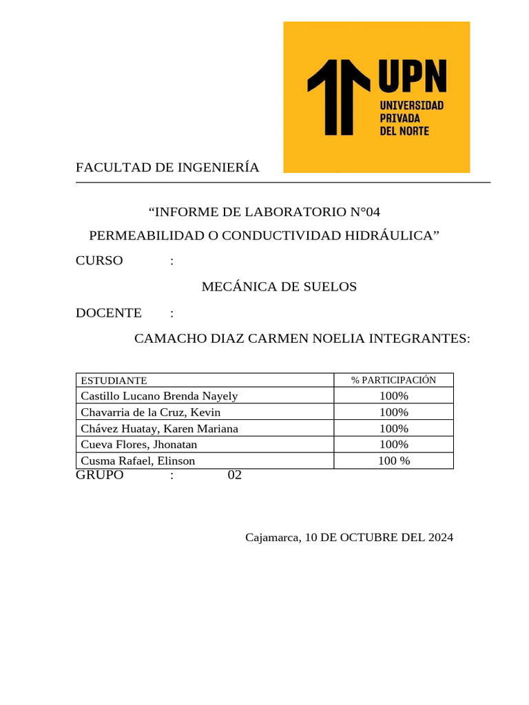 Mecánicadesuelos - Inf4 - Impr | PDF