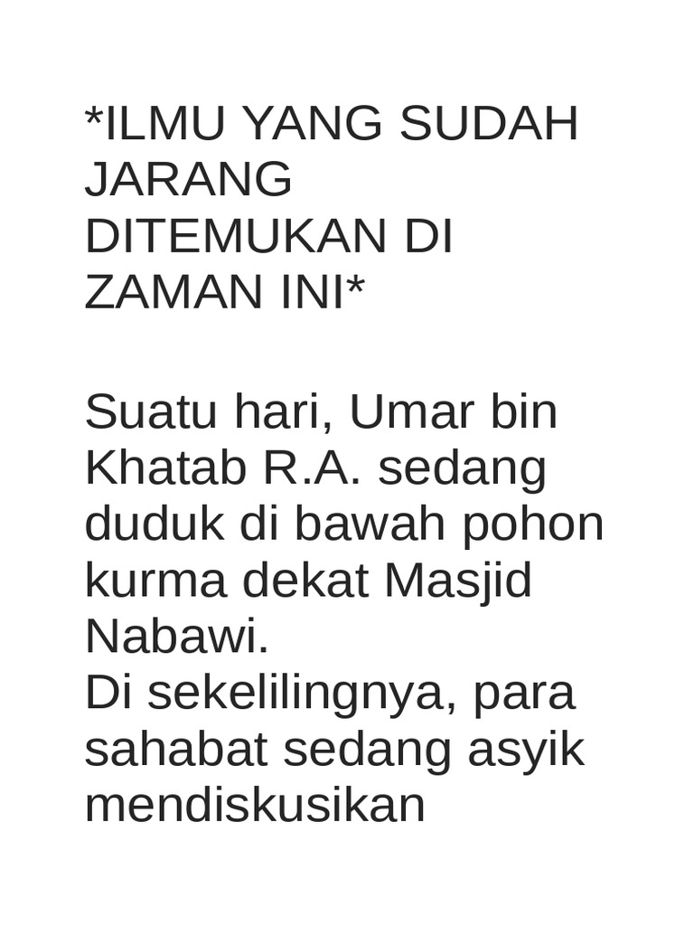 Kisah Umar - 240608 - 002744 | PDF