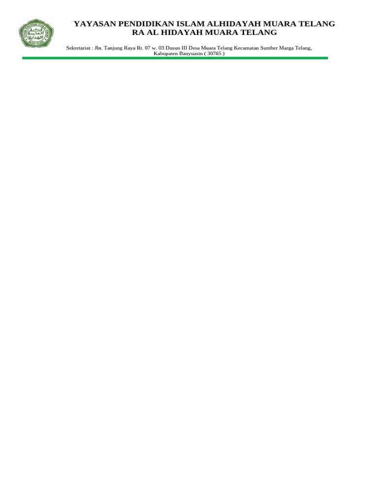 kop ra al hidayah | PDF