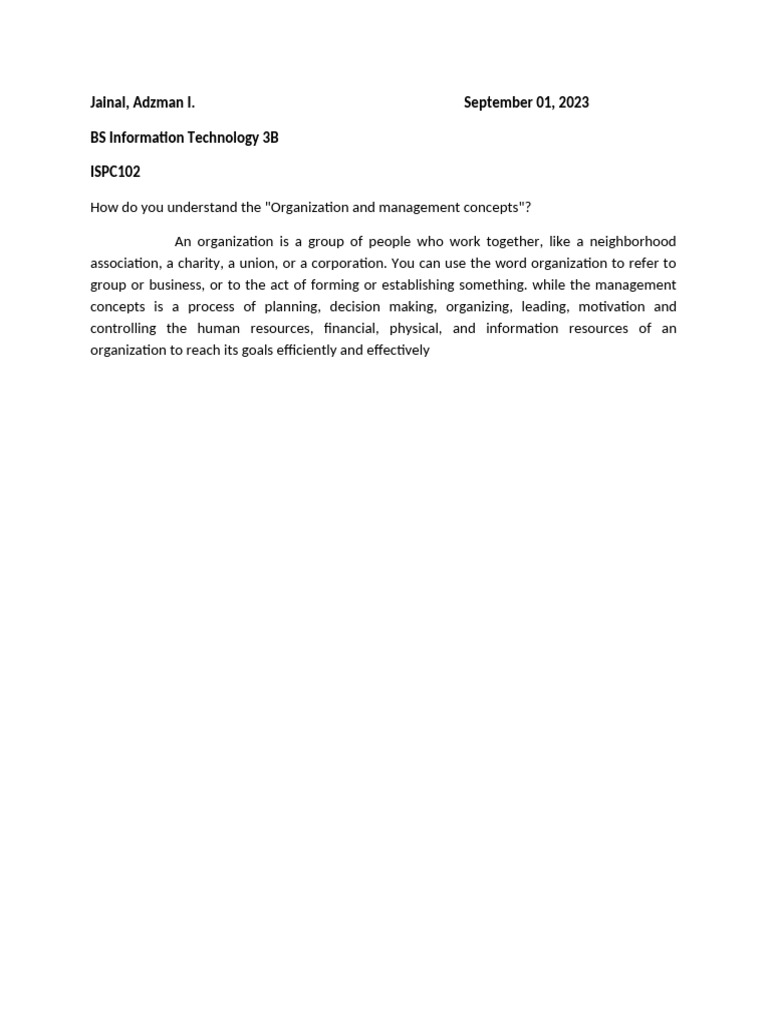 Jainal, Adzman I ISPC102 | PDF