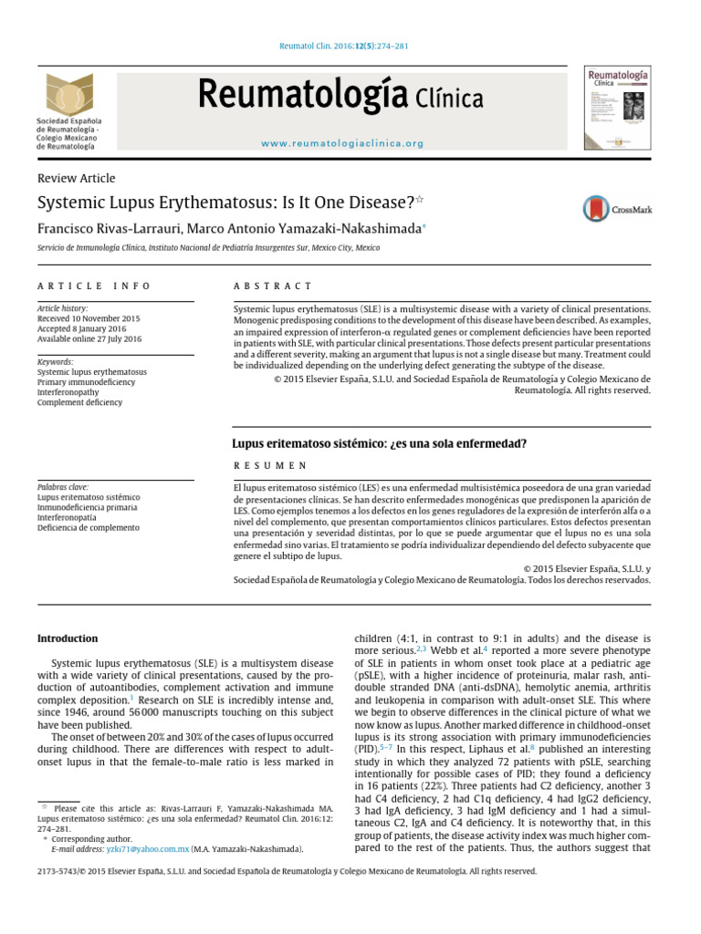 Systemic Lupus | PDF