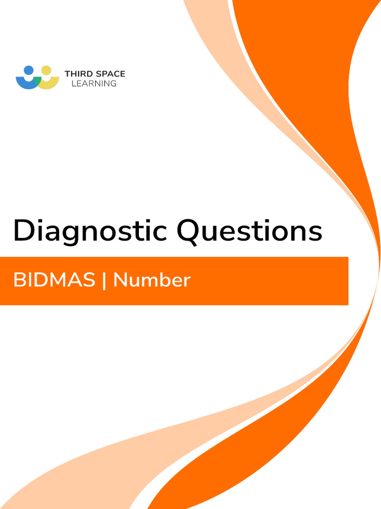 GCSE Diagnostic Questions - BIDMAS Worksheet | PDF