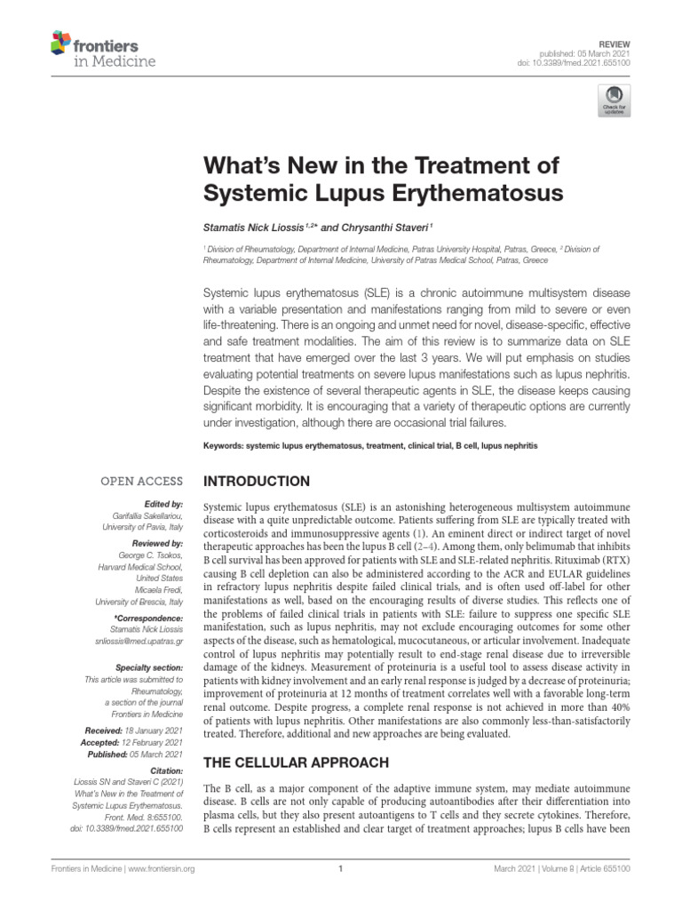 What's New in Lupus Treatment | PDF