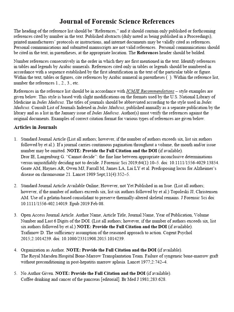 JFS FormattingForensicScienceANHRO | PDF