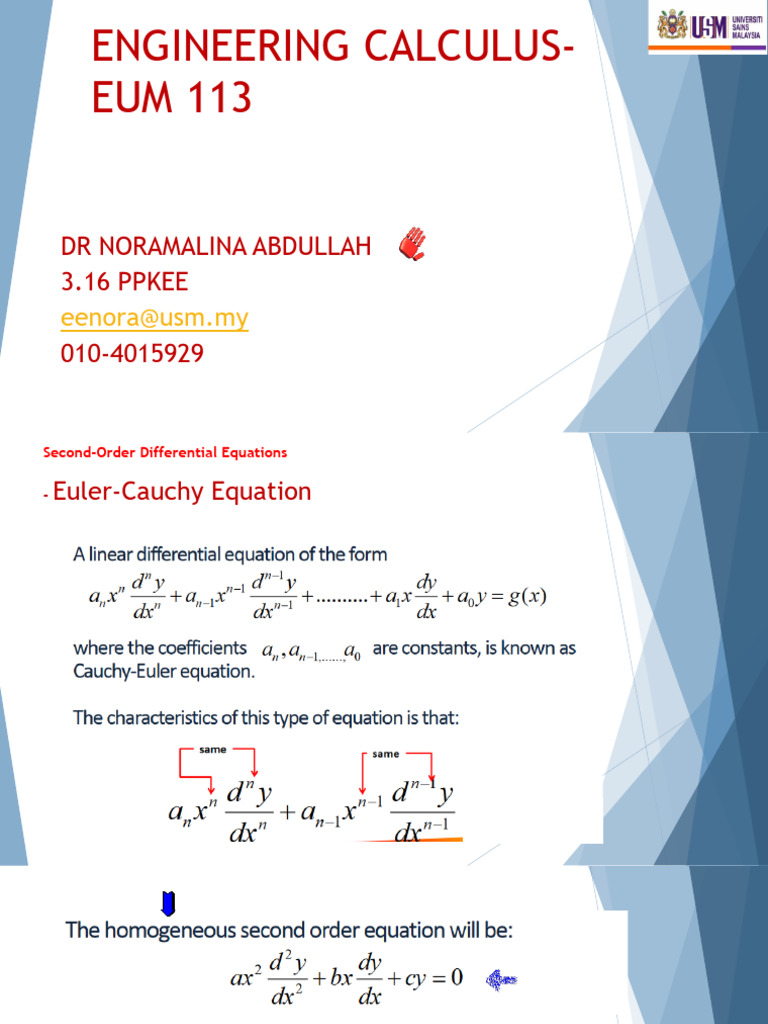 2 Cont. Ode Euler Cauchy | PDF