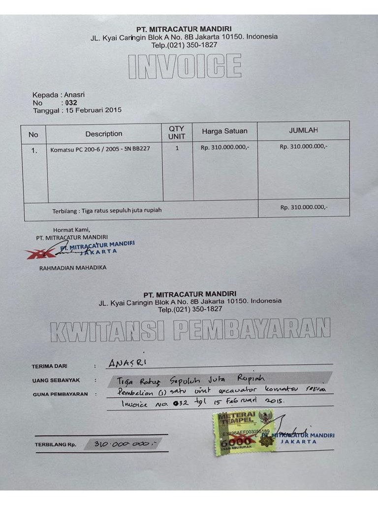 Invoice Excavator | PDF