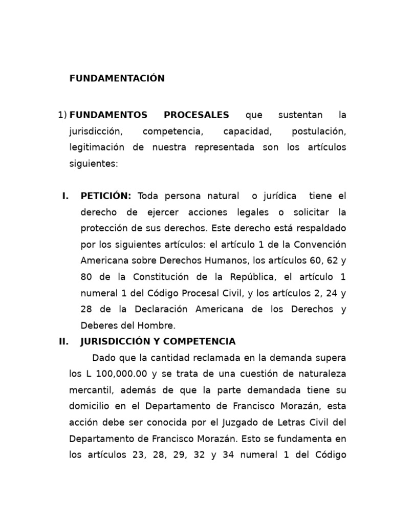 Fundamentos | PDF | Demanda judicial | Derecho