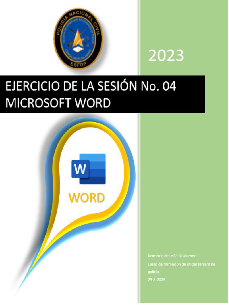 Ejercicio Word Sesion 04 | PDF