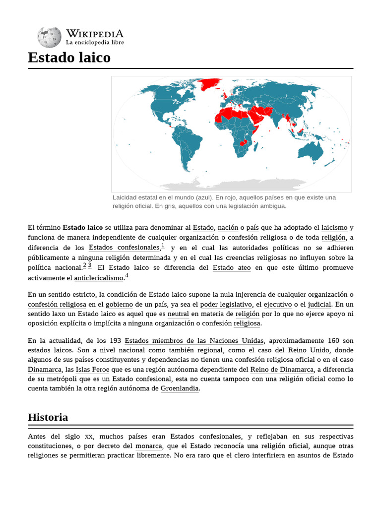 Estado Laico | PDF