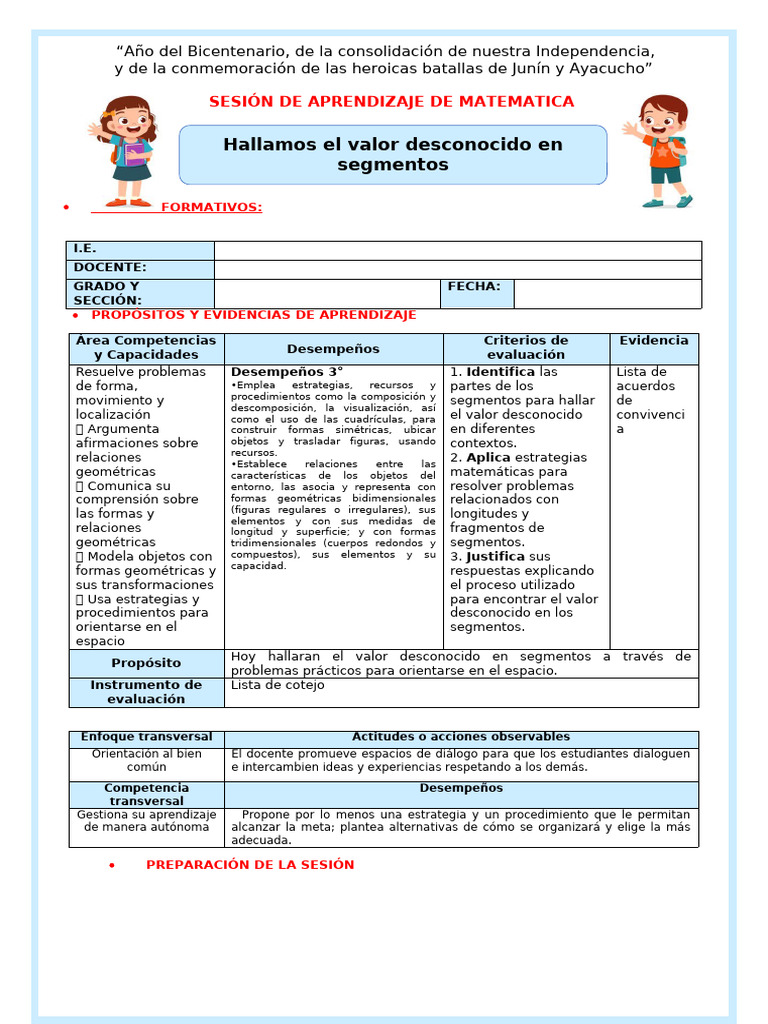 3° Ses Mate Lun 7 Hallamos Valor Desconocido 933623393 Prof Yessenia | PDF