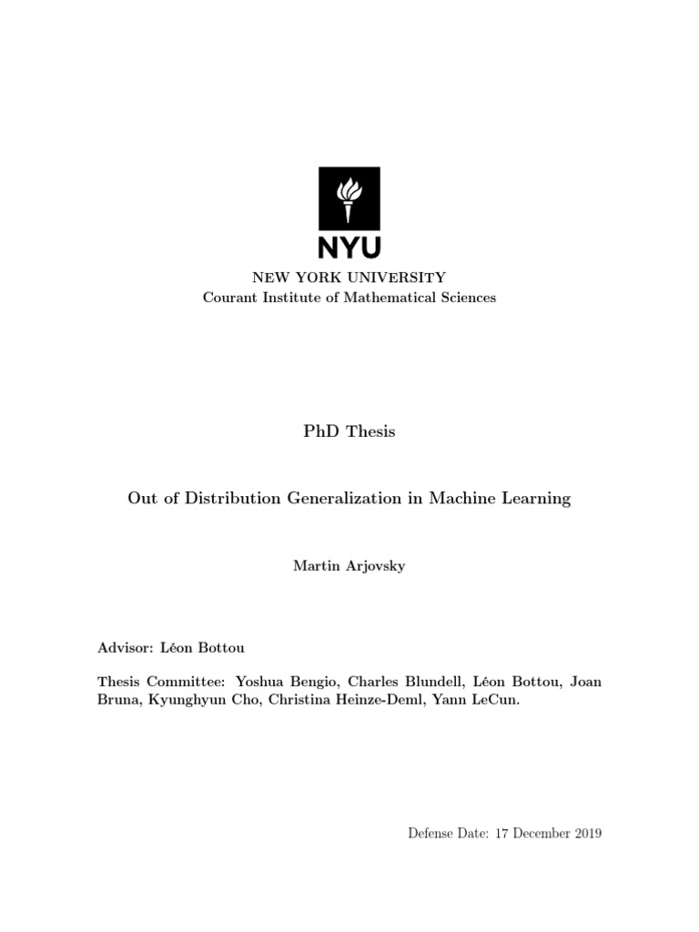 Out of Distribution Generalization in Machine Learning | PDF Out of Distribution Generalization in Machine Learning | PDF