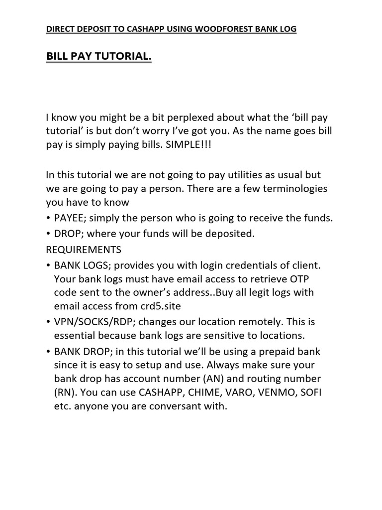 2023 Bill Pay Tutorial Pdf